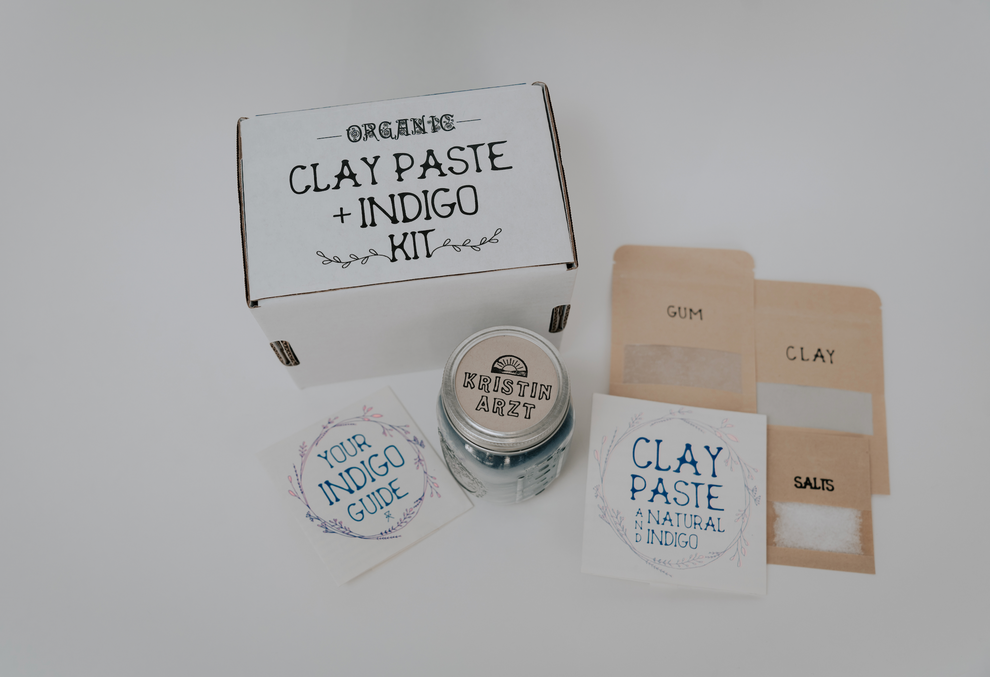Clay Paste and Indigo Dye Kit | Resist Natural Indigo with Clay ...